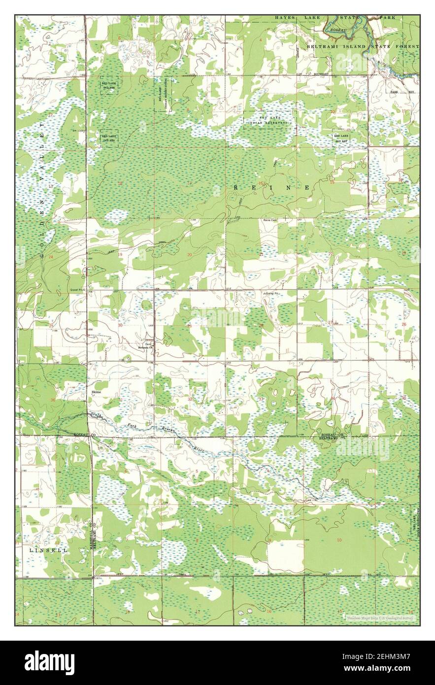 Skime, Minnesota, map 1969, 1:24000, United States of America by ...