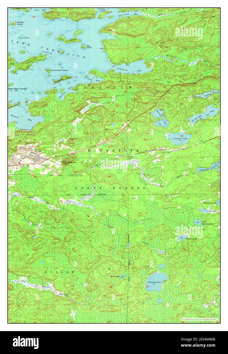 Soudan, Minnesota, map 1956, 1:24000, United States of America by ...