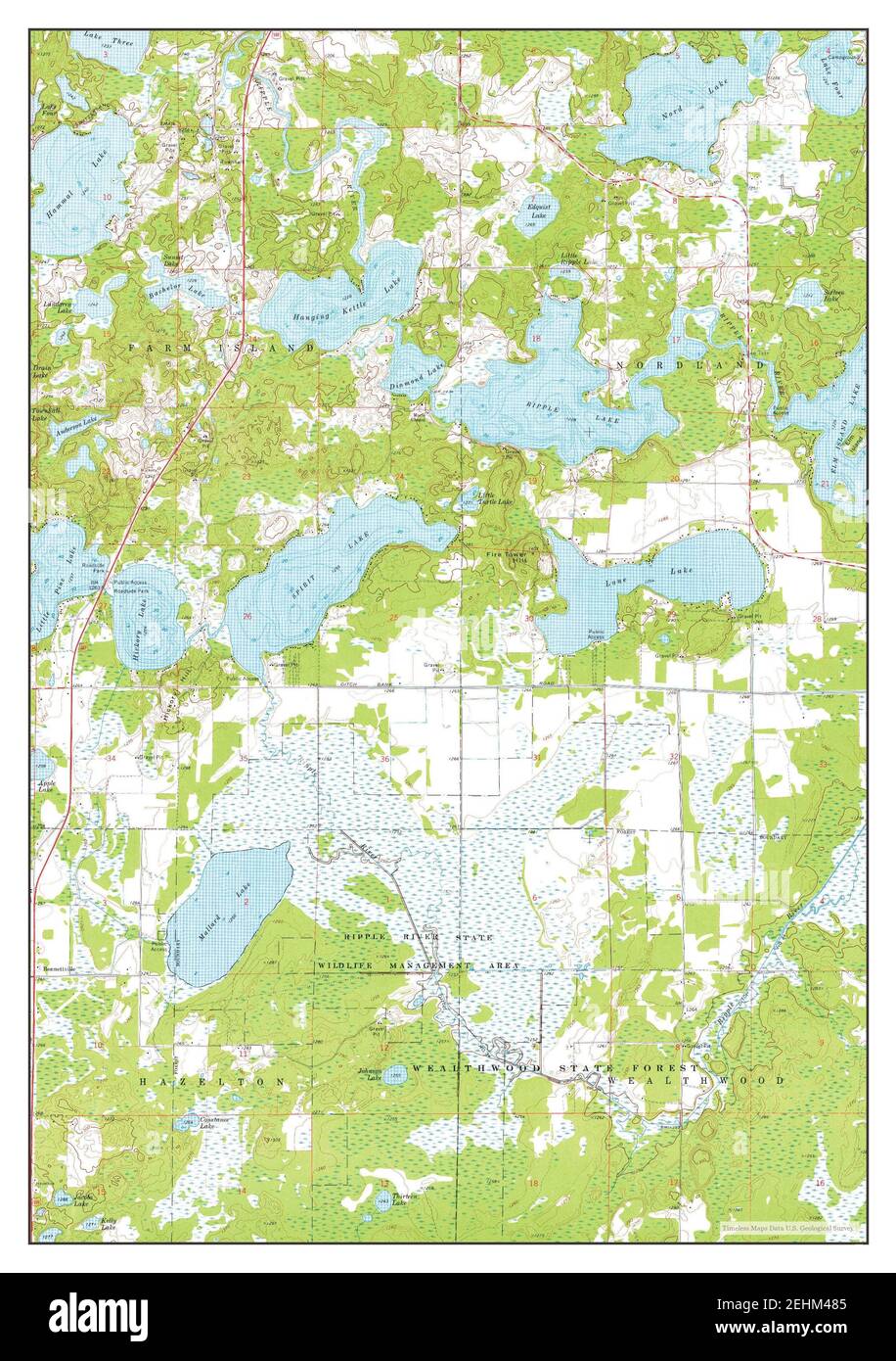 Map of spirit lake hi-res stock photography and images - Alamy