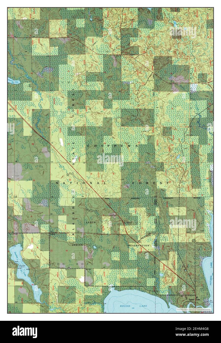 Squaw lake map hi-res stock photography and images - Alamy