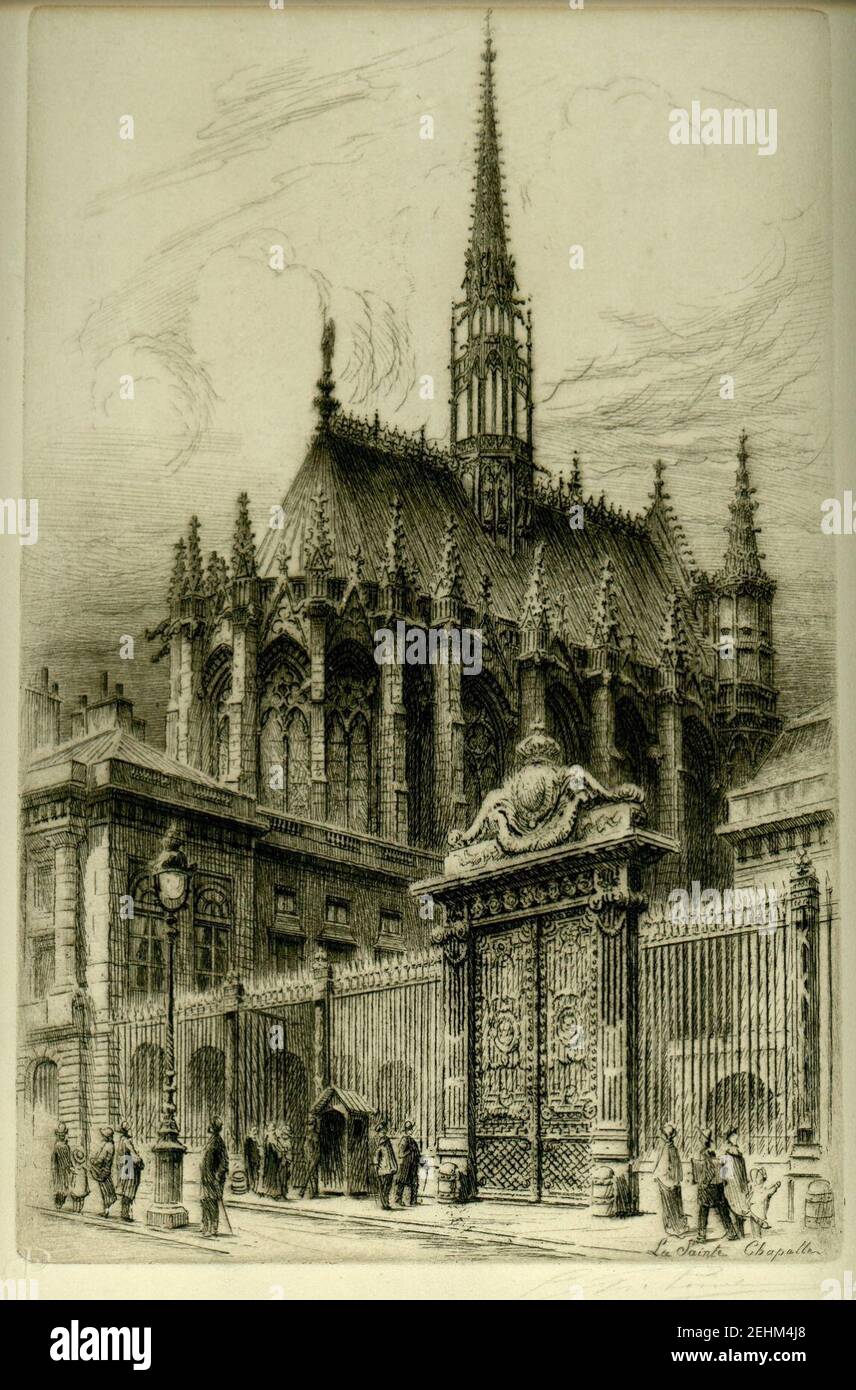Paris - La Sainte-Chapelle Stock Photo - Alamy