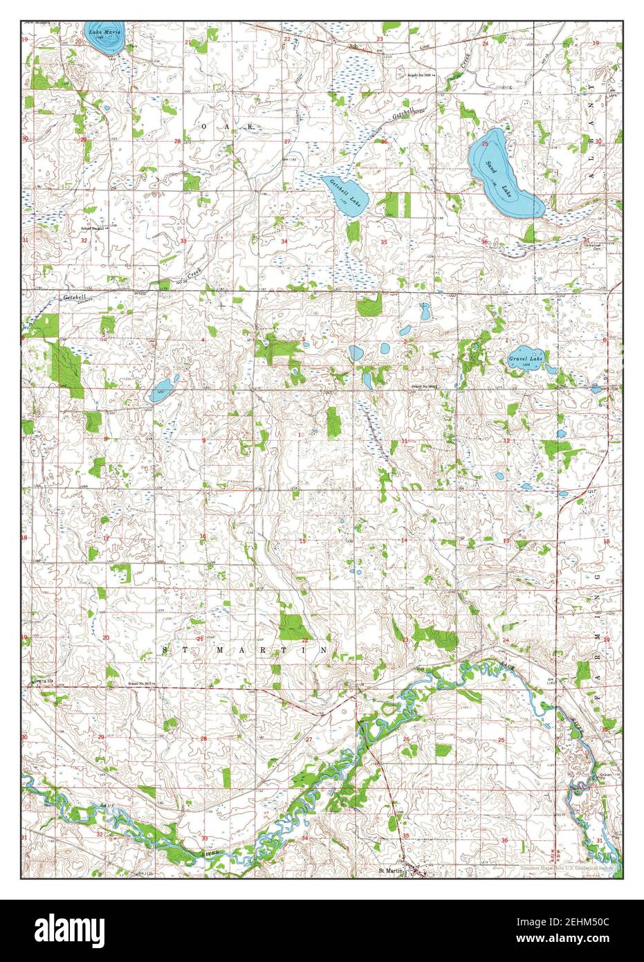 St Martin, Minnesota, map 1965, 1:24000, United States of America by ...