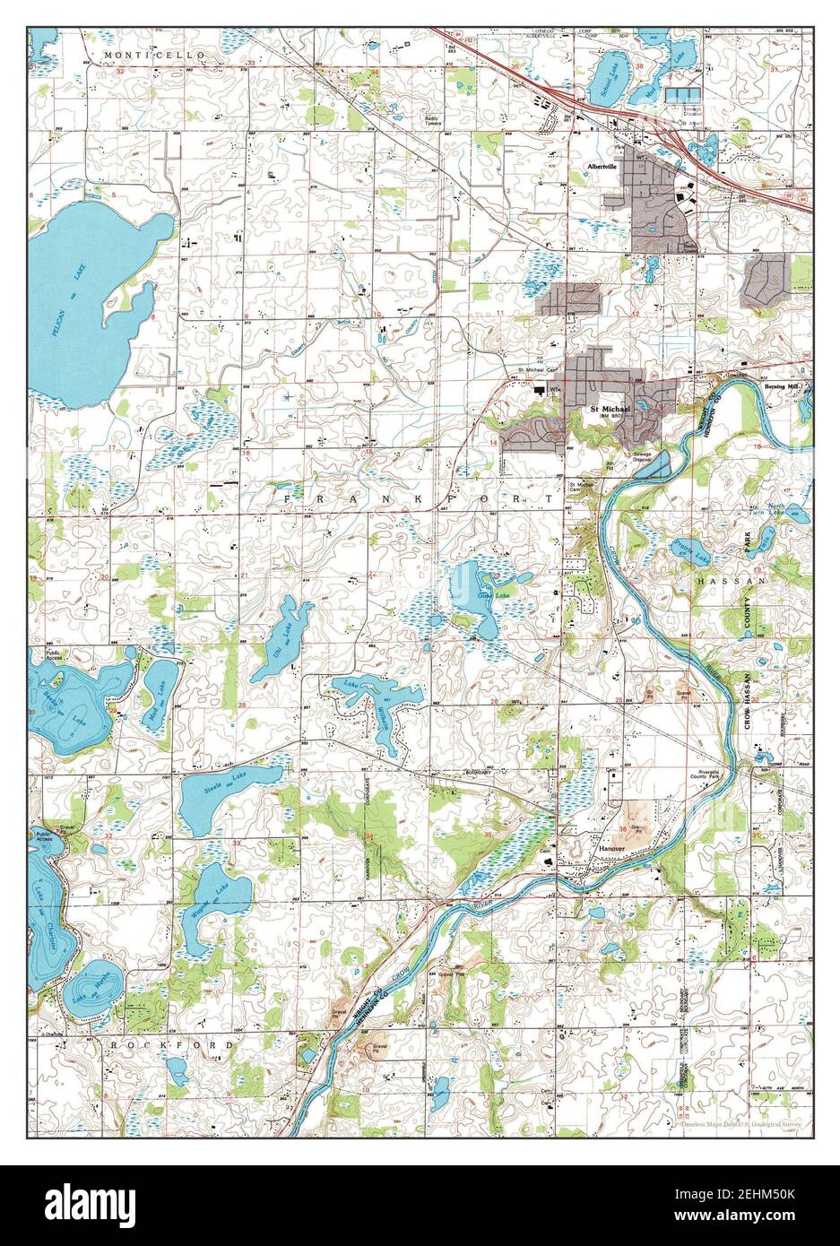 St Michael, Minnesota, map 1991, 1:24000, United States of America by ...