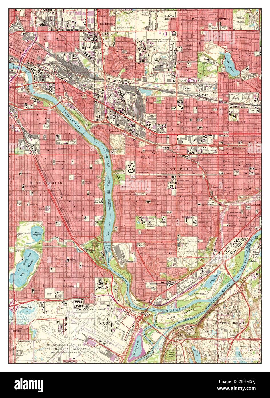 St Paul West, Minnesota, map 1967, 1:24000, United States of America by ...