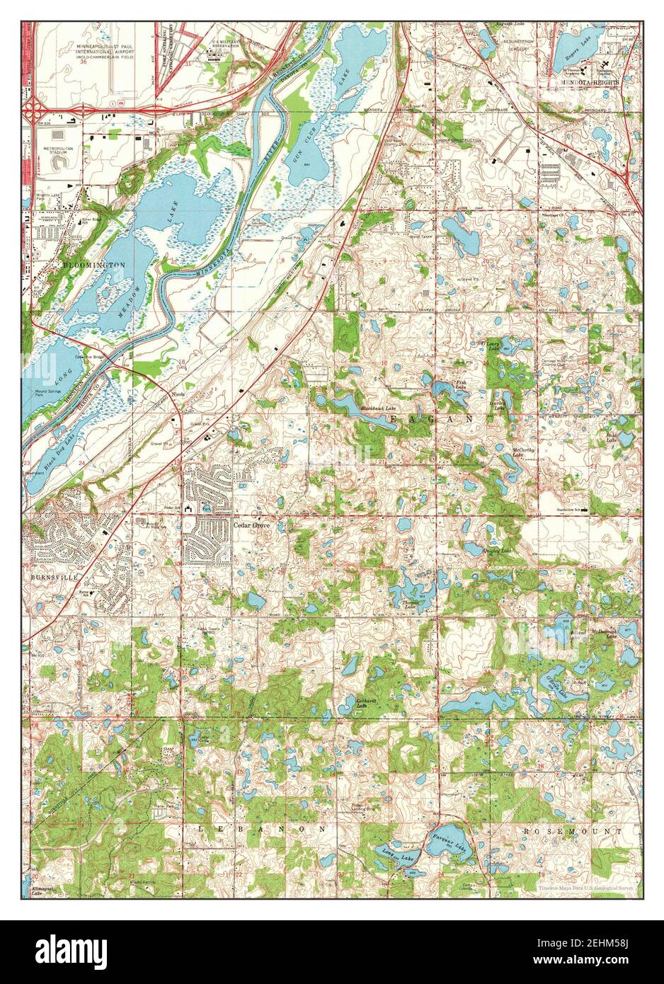 St Paul SW, Minnesota, map 1967, 1:24000, United States of America by ...