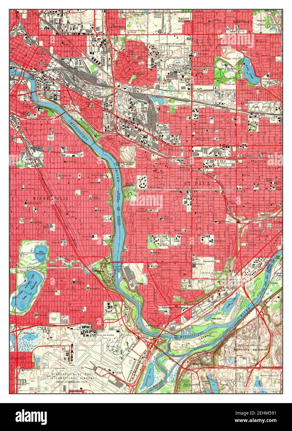 St Paul West, Minnesota, map 1967, 1:24000, United States of America by ...