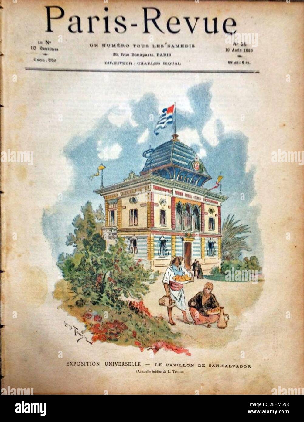 Paris - Revue N°26 10 août 1889 Stock Photo - Alamy