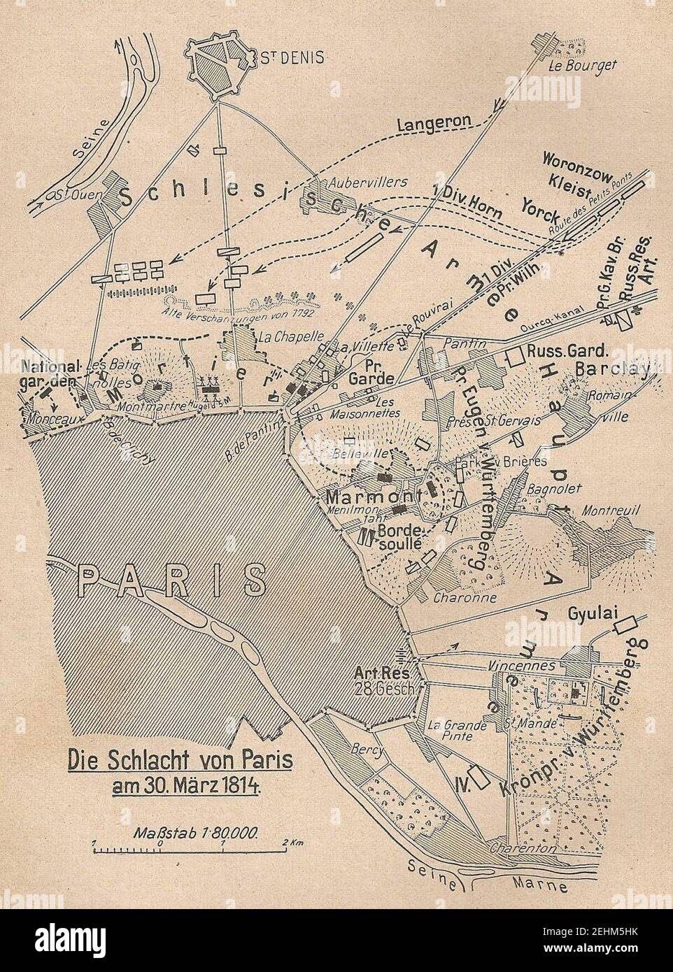 Paris 1814 03 30 Stock Photo - Alamy