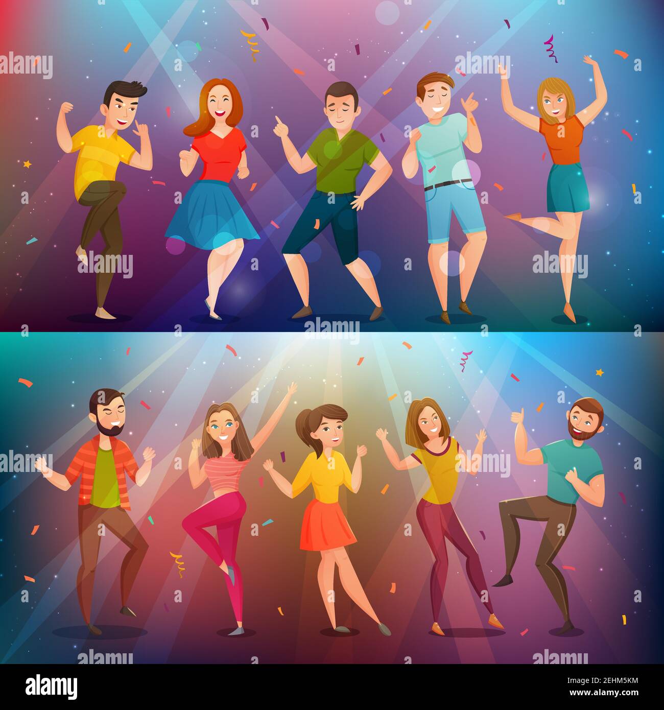 Animated Disco Dancers