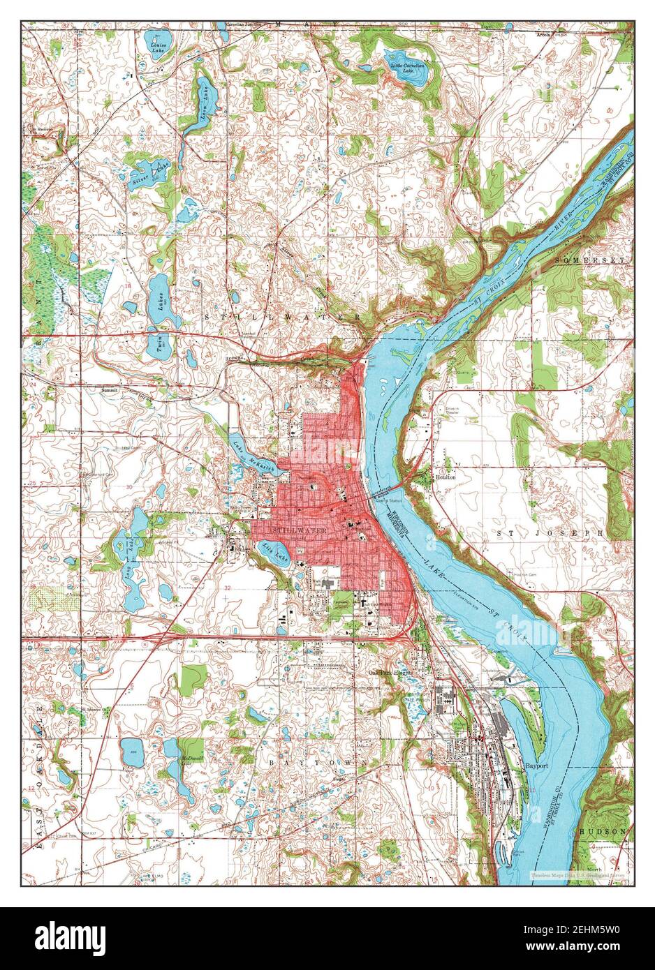 Stillwater, Minnesota, map 1967, 1:24000, United States of America by ...