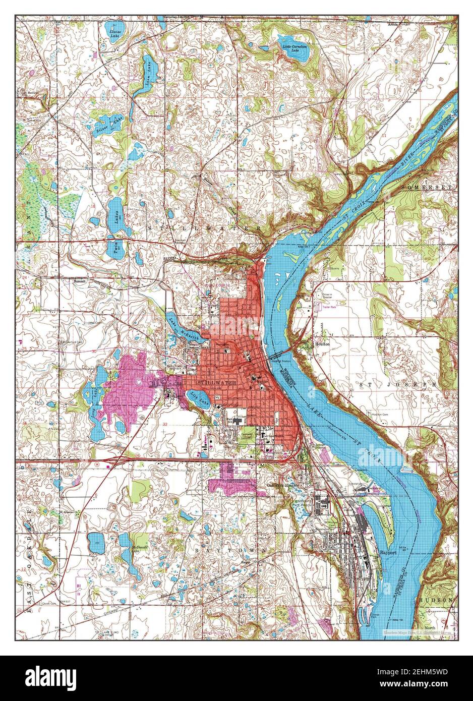 Stillwater map hi-res stock photography and images - Alamy