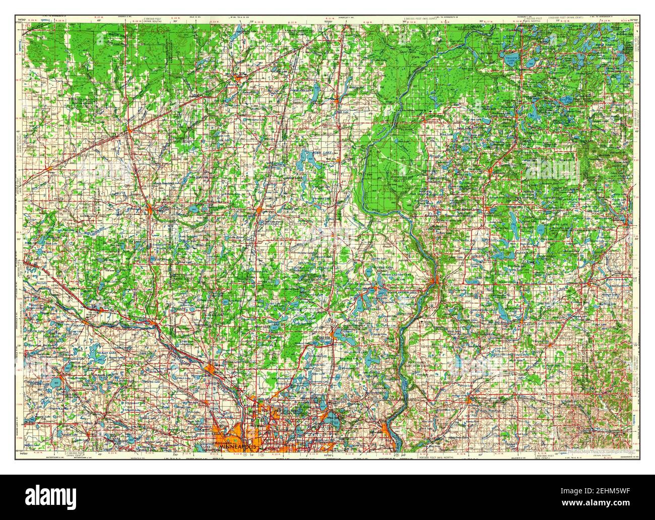 Stillwater map Cut Out Stock Images & Pictures - Alamy