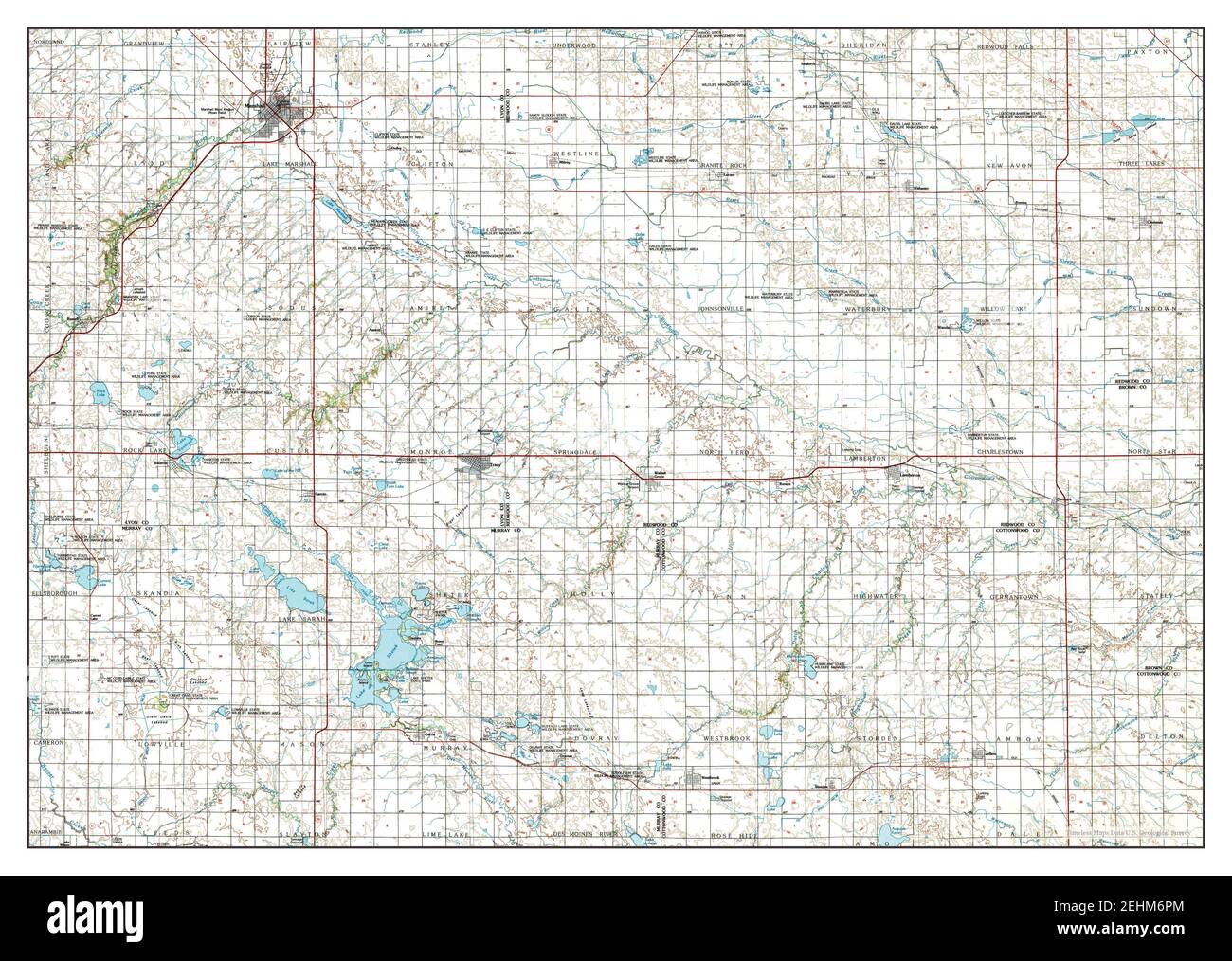 Map of tracy minnesota Cut Out Stock Images & Pictures - Alamy