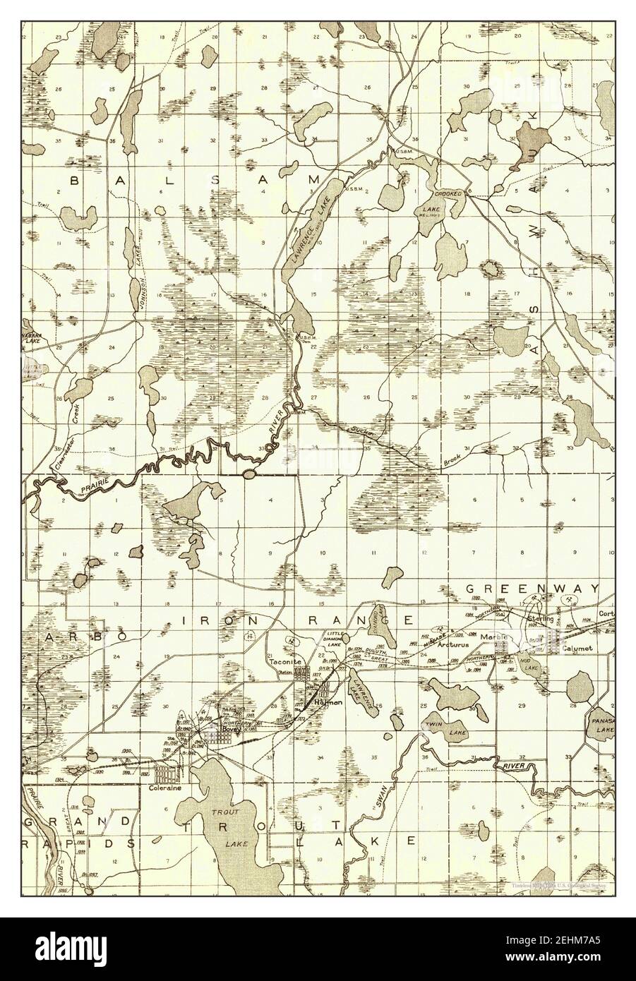 Trout Lake, Minnesota, map 1920, 1:62500, United States of America by ...