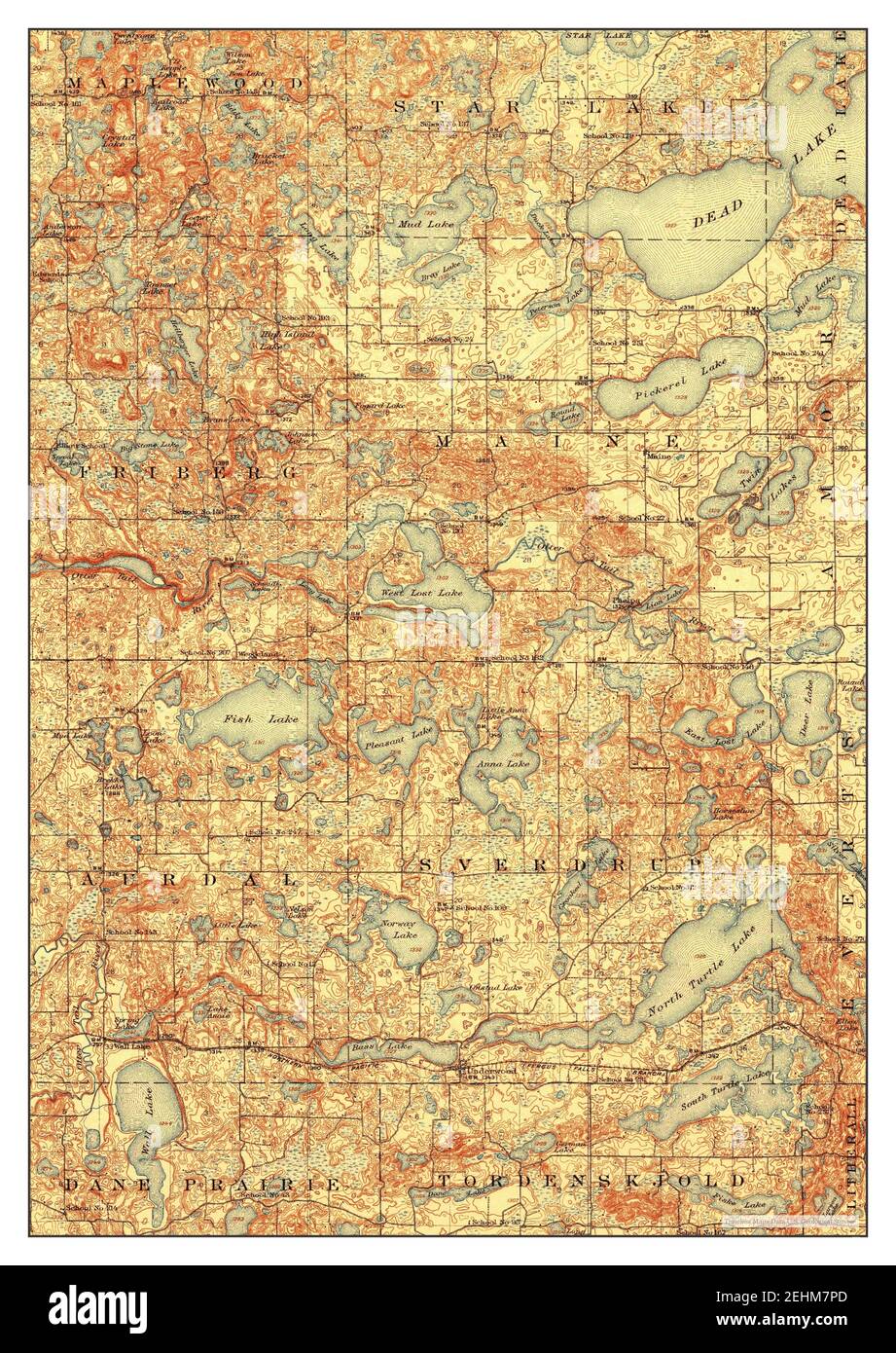 Underwood, Minnesota, map 1915, 1:62500, United States of America by ...