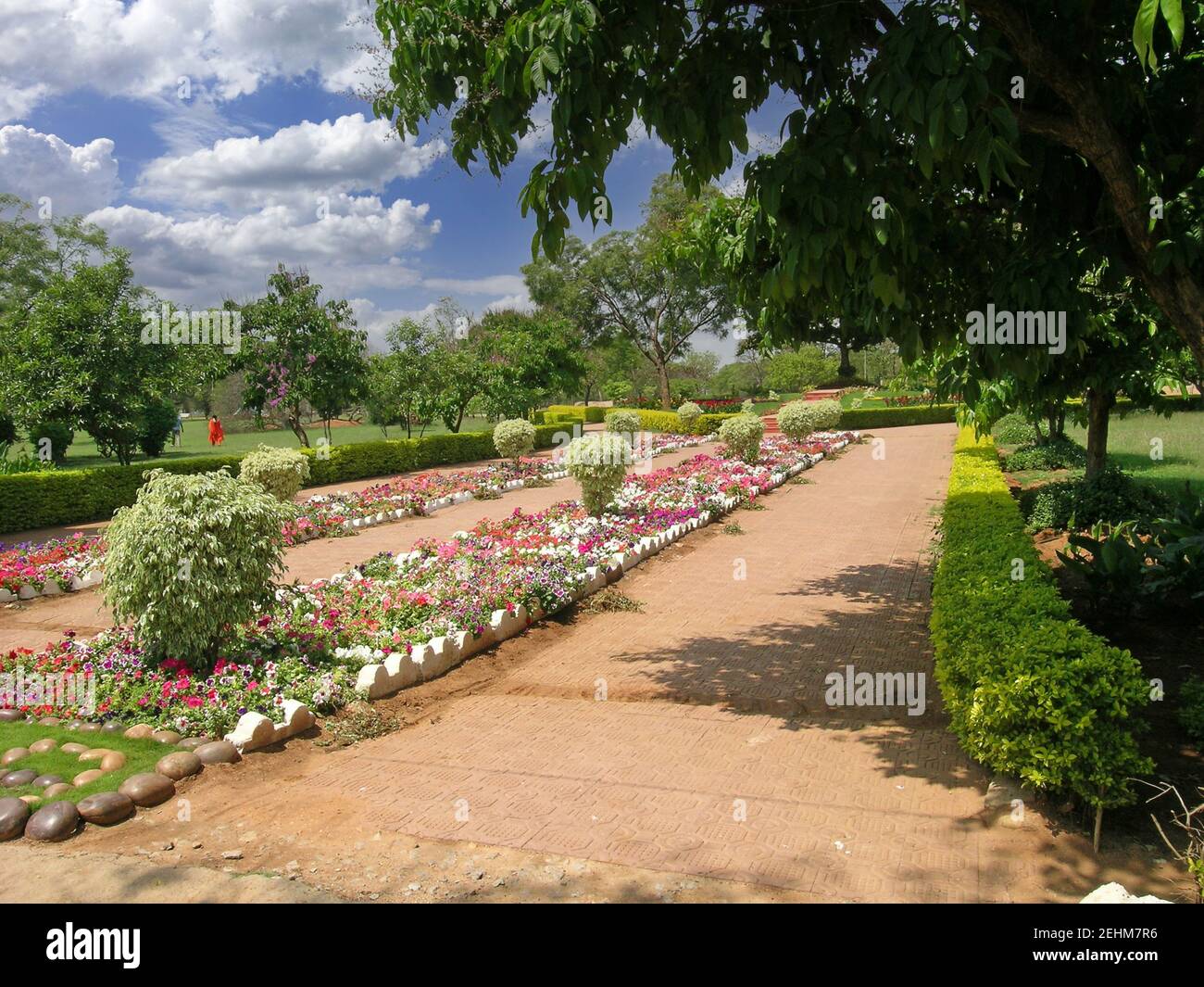 Beautiful scenery of the Local park in Hyderabad, Telangana i India ...