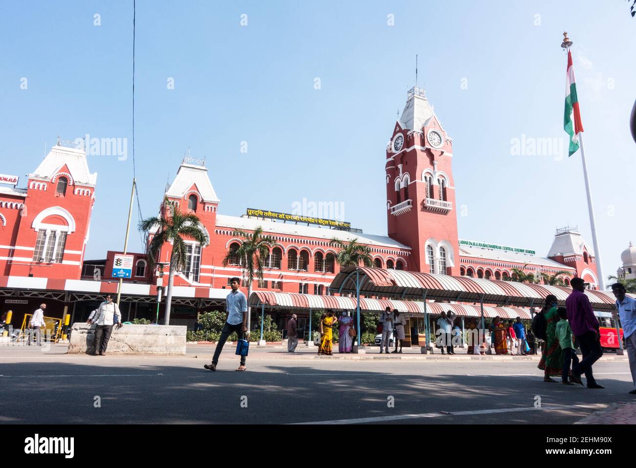 Chennai central railway station hi-res stock photography and images - Alamy