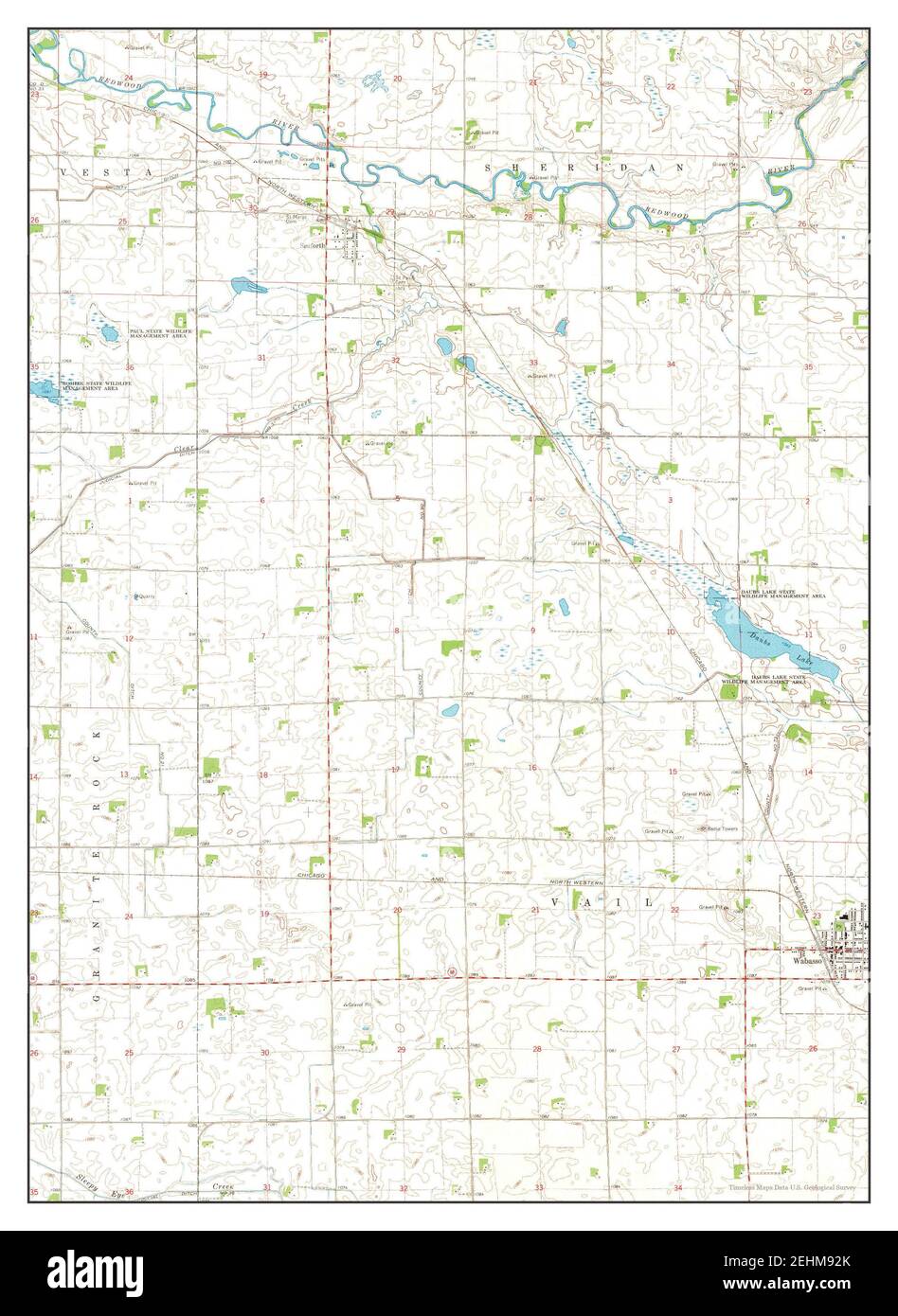 Wabasso, Minnesota, map 1967, 1:24000, United States of America by ...