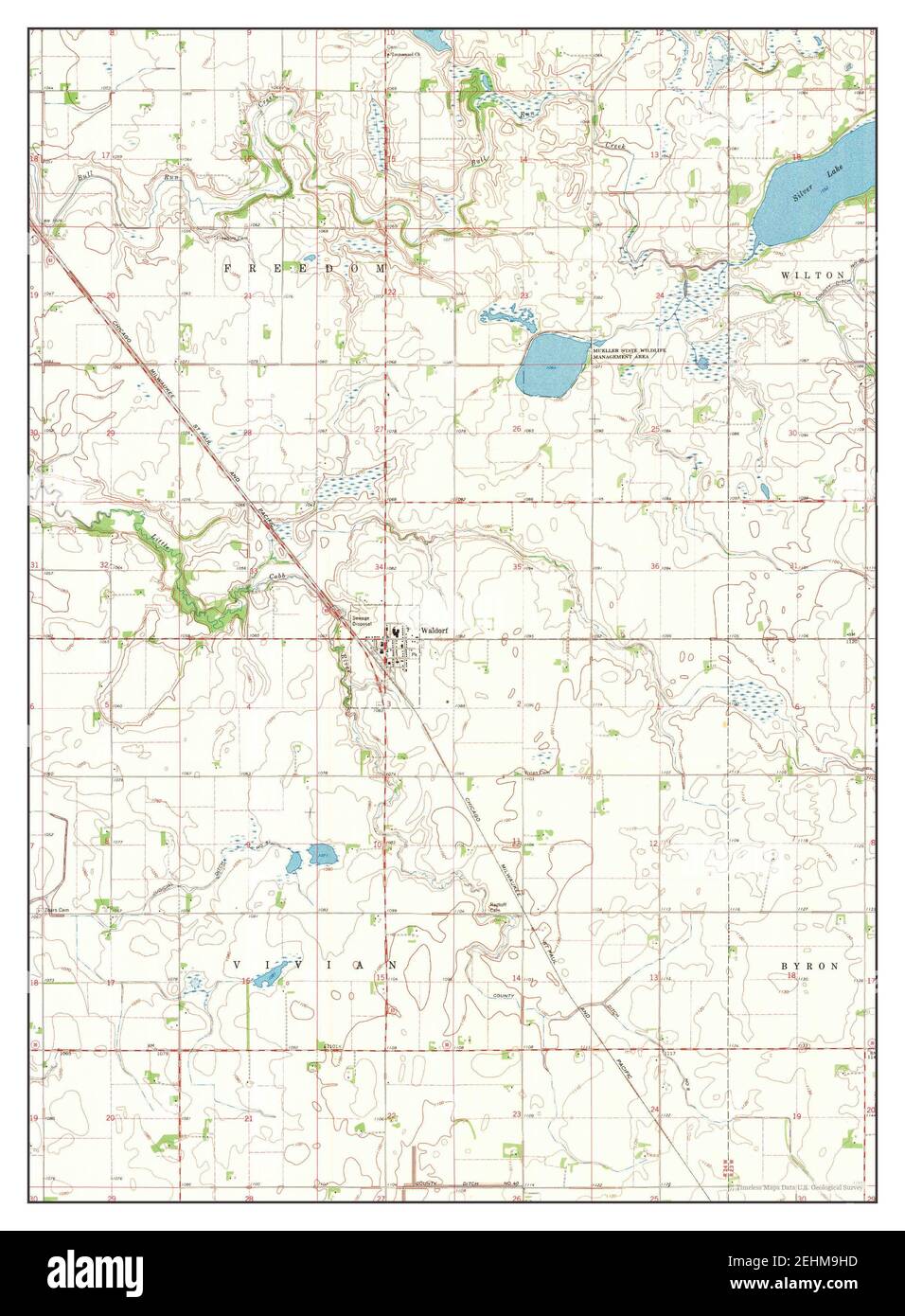 Waldorf, Minnesota, map 1967, 1:24000, United States of America by ...