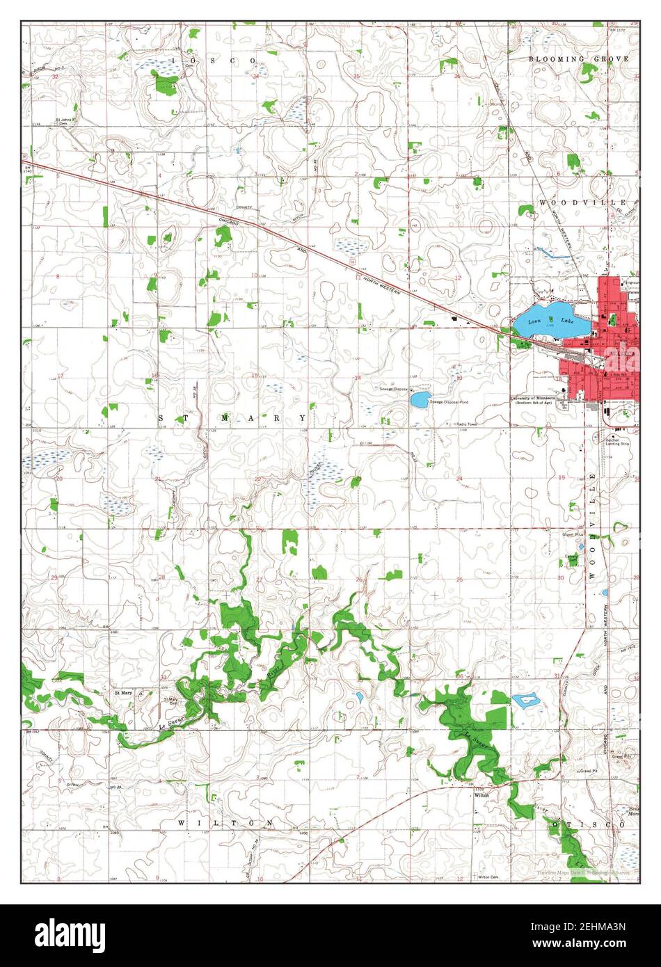 Waseca map hi-res stock photography and images - Alamy