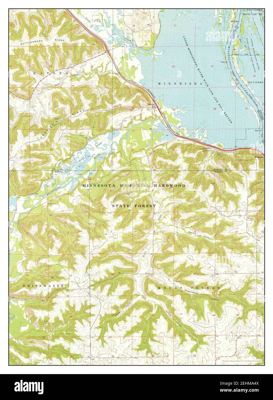 Map of weaver minnesota hi-res stock photography and images - Alamy