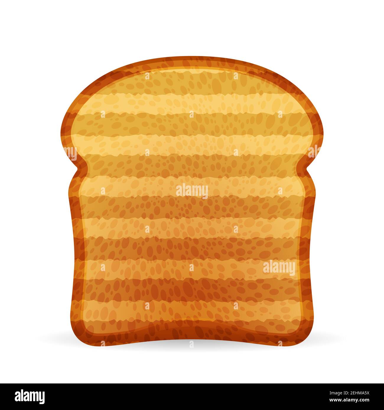 Bread toast on a white background. Vector illustration Stock Photo - Alamy