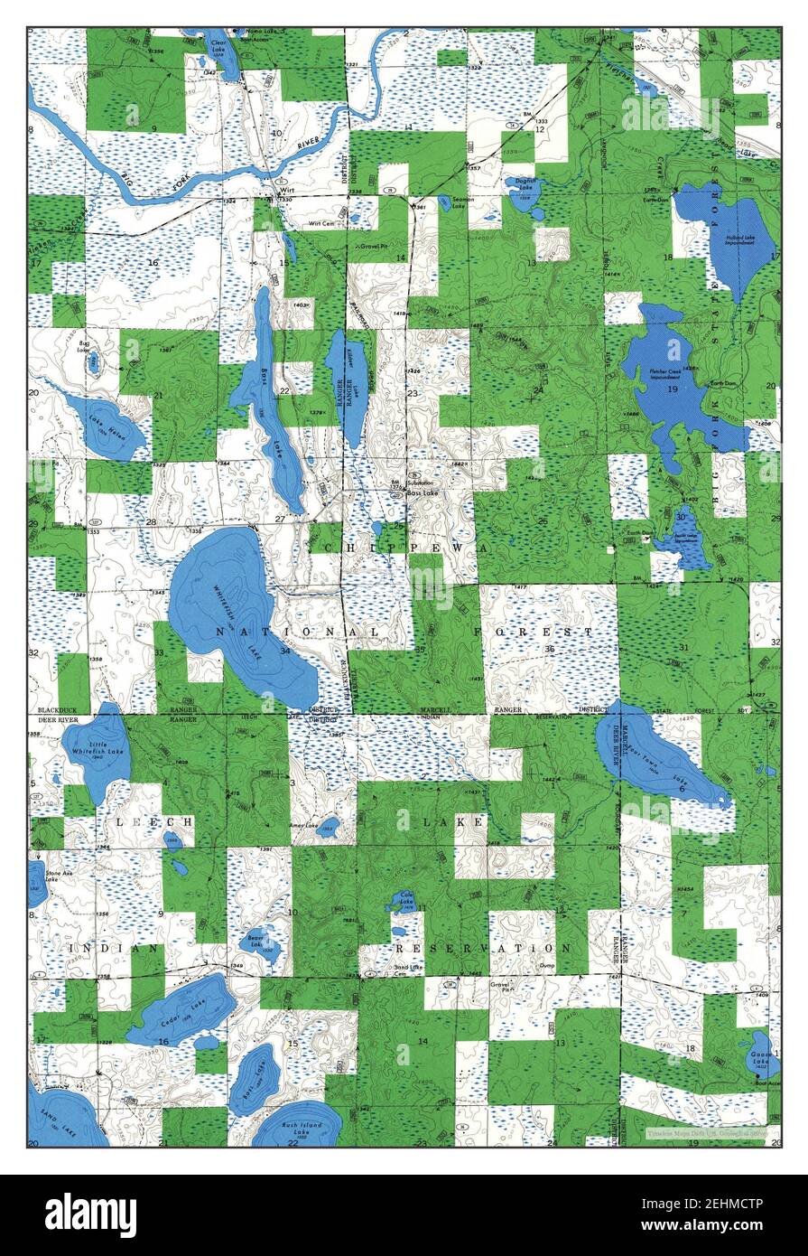 Wirt, Minnesota, map 1970, 1:24000, United States of America by ...