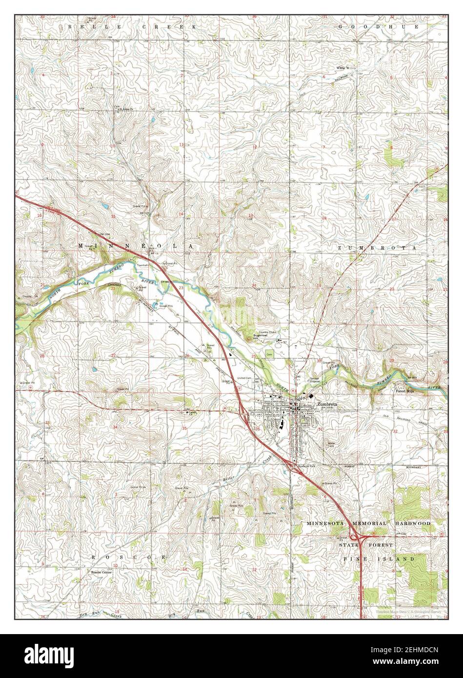Zumbrota, Minnesota, map 1968, 1:24000, United States of America by ...