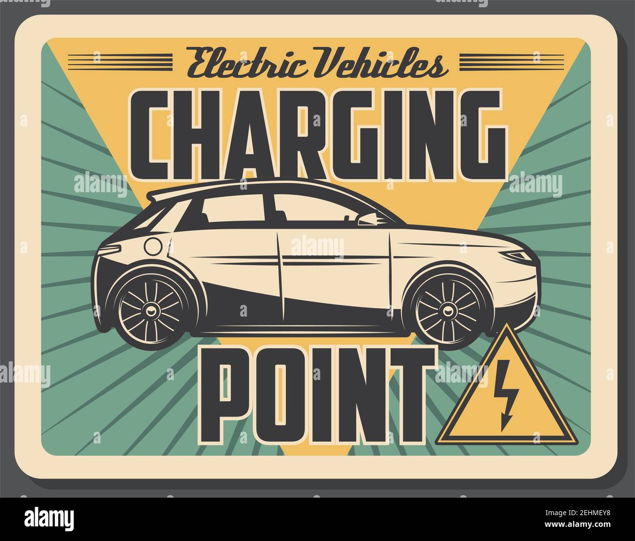 Charge electrocar Stock Vector Images - Alamy