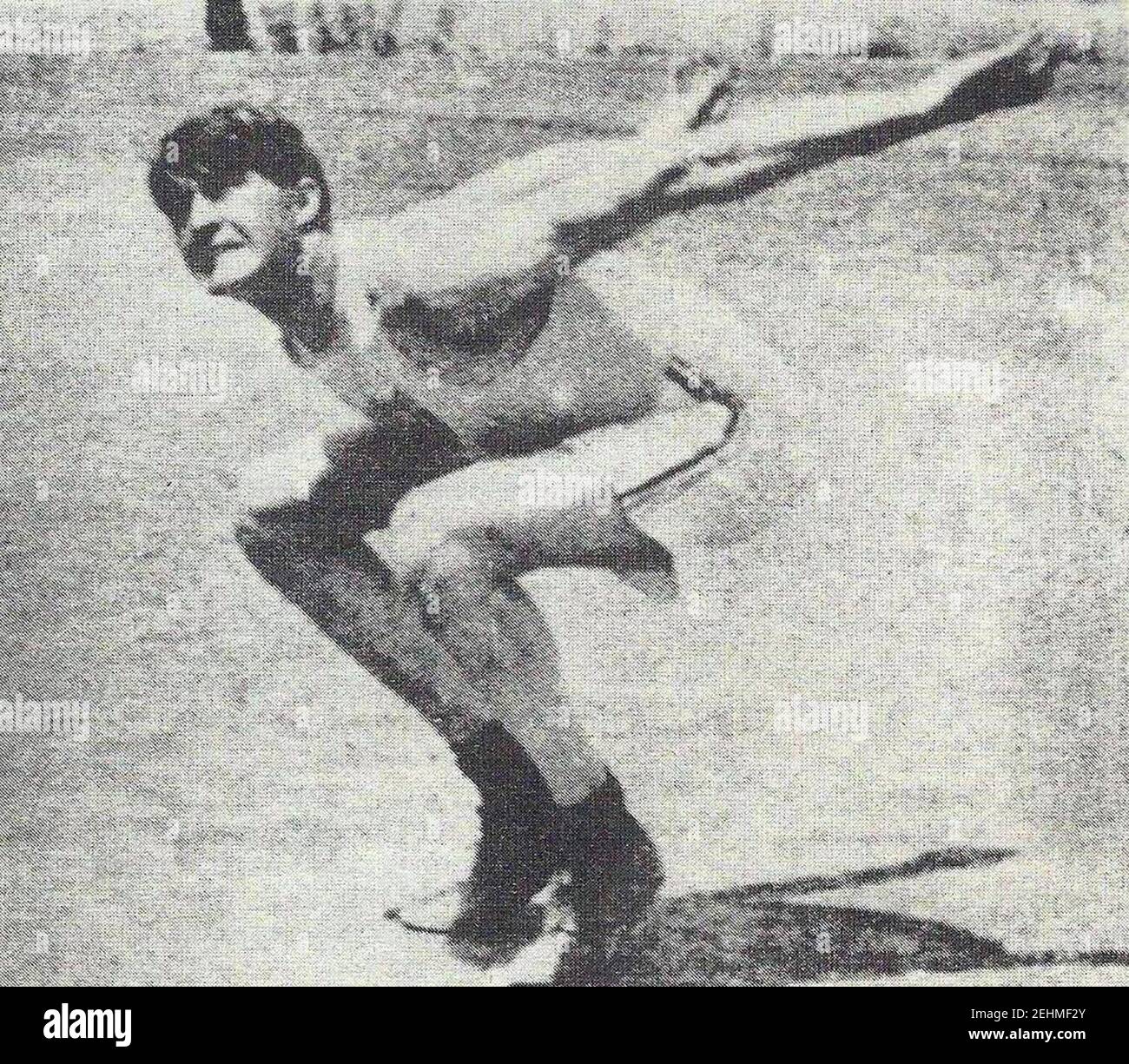 Paris JO 1900 - Ray Ewry au saut en longueur sans élan Stock Photo - Alamy