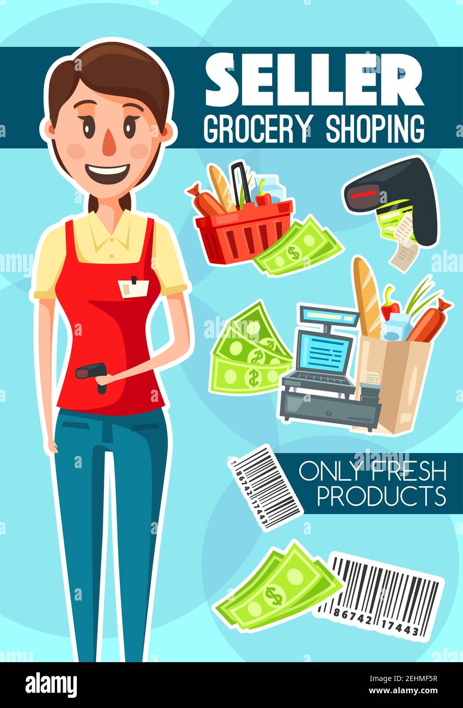 Vendor retail occupation Stock Vector Images - Alamy