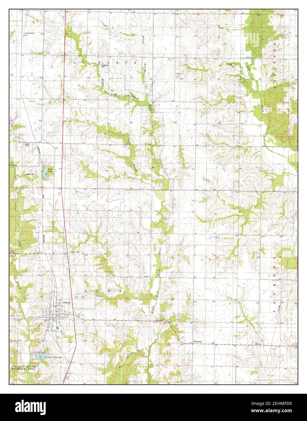 Atlanta, Missouri, map 1979, 1:24000, United States of America by ...