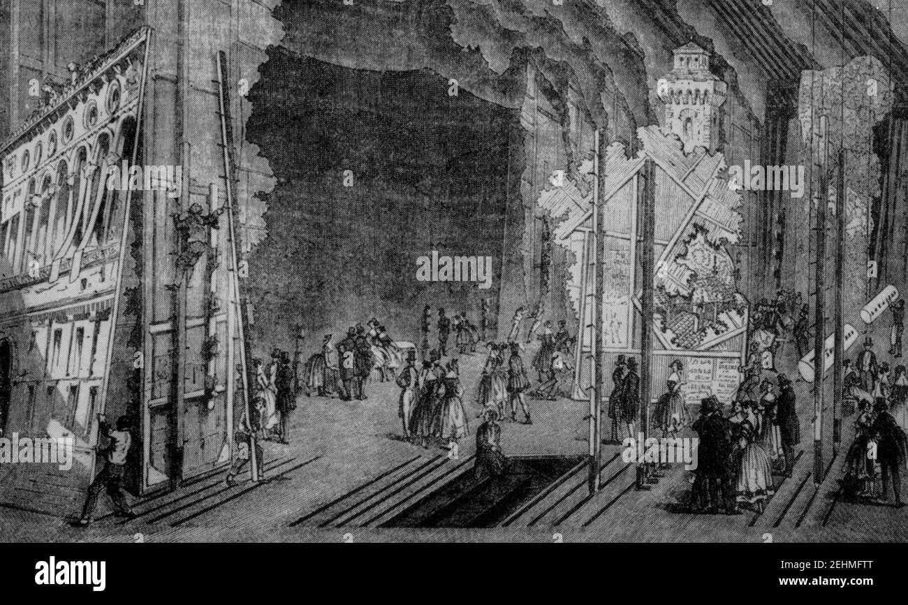 Paris Opera - Backstage -circa 1855 Stock Photo - Alamy