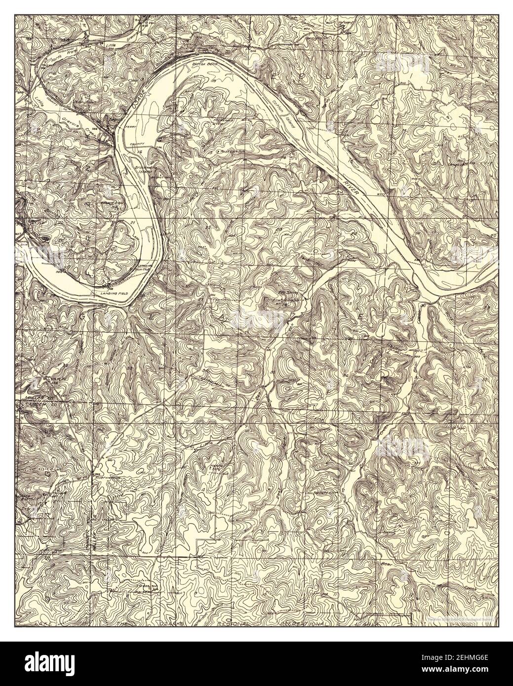 Bagnell, Missouri, map 1957, 1:24000, United States of America by ...