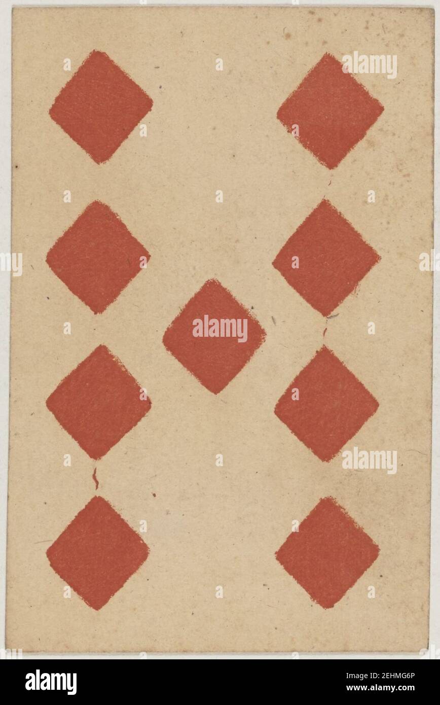 9 of diamonds card hi-res stock photography and images - Alamy