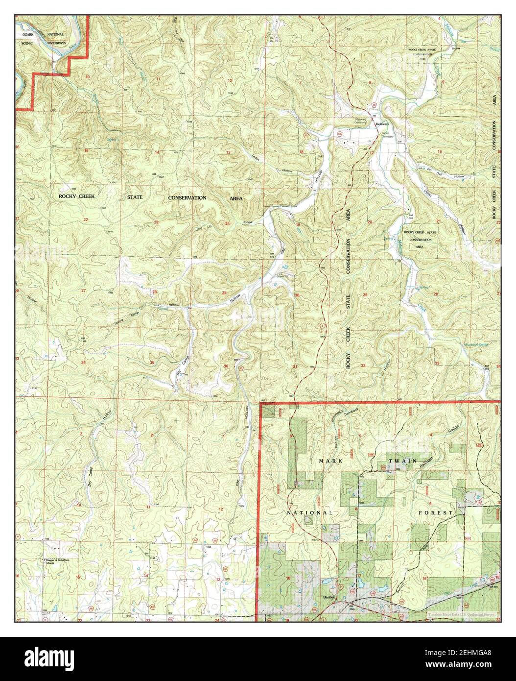 Bartlett, Missouri, map 1997, 1:24000, United States of America by ...