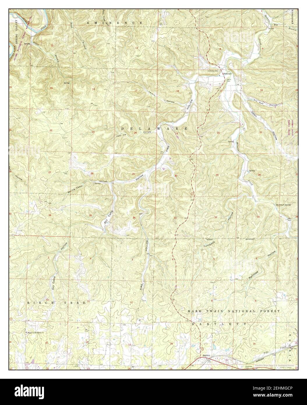 Bartlett, Missouri, map 1964, 1:24000, United States of America by ...