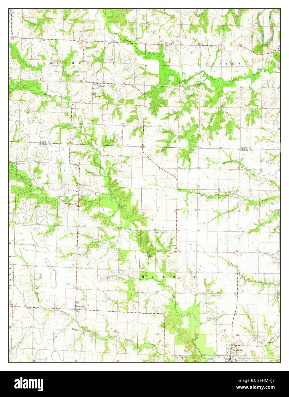 Bethel, Missouri, map 1964, 1:24000, United States of America by ...