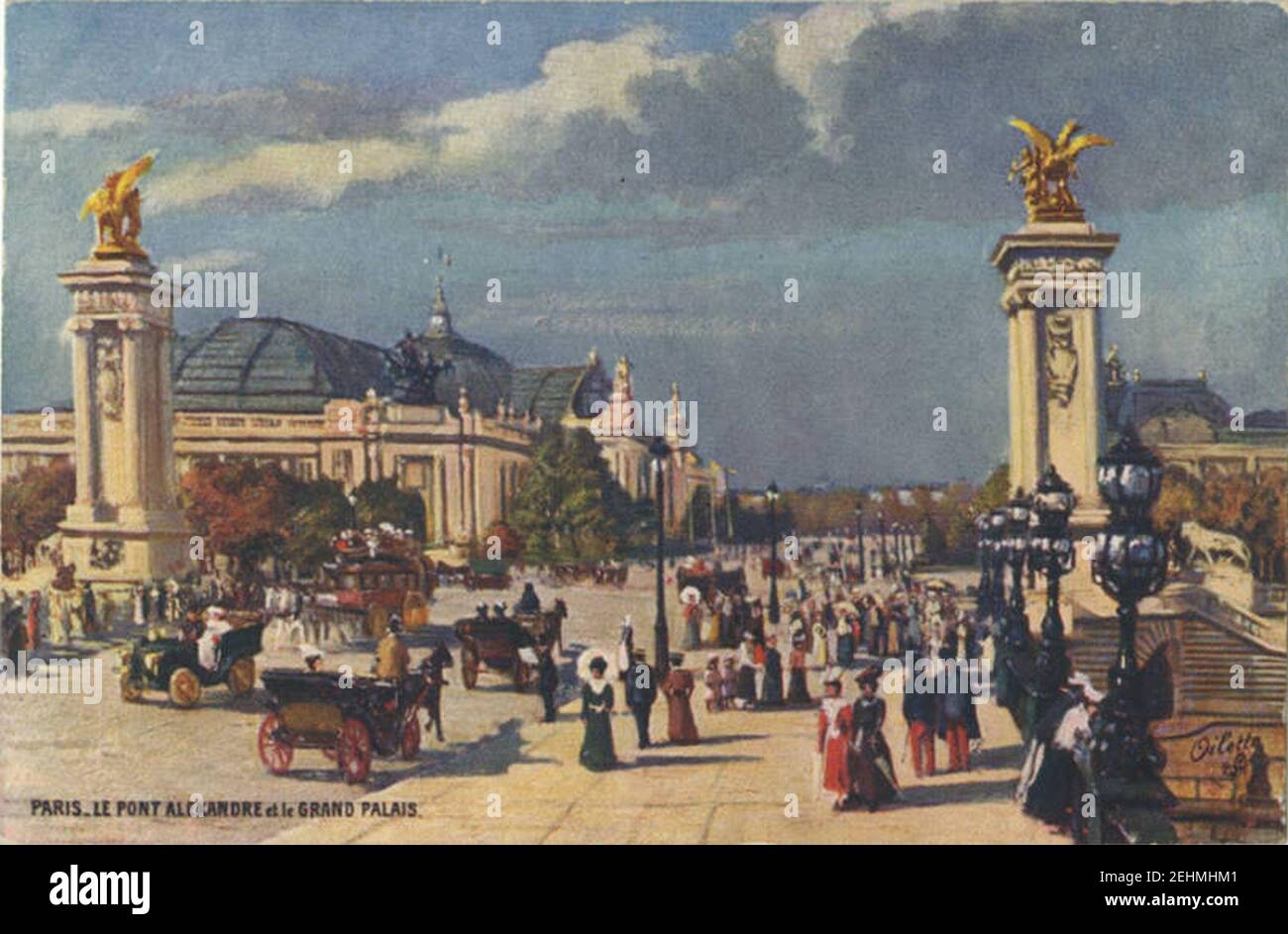 Paris, Le Pont Alexandre et le Grand Palais. (111-75)-Paris, Le Pont ...