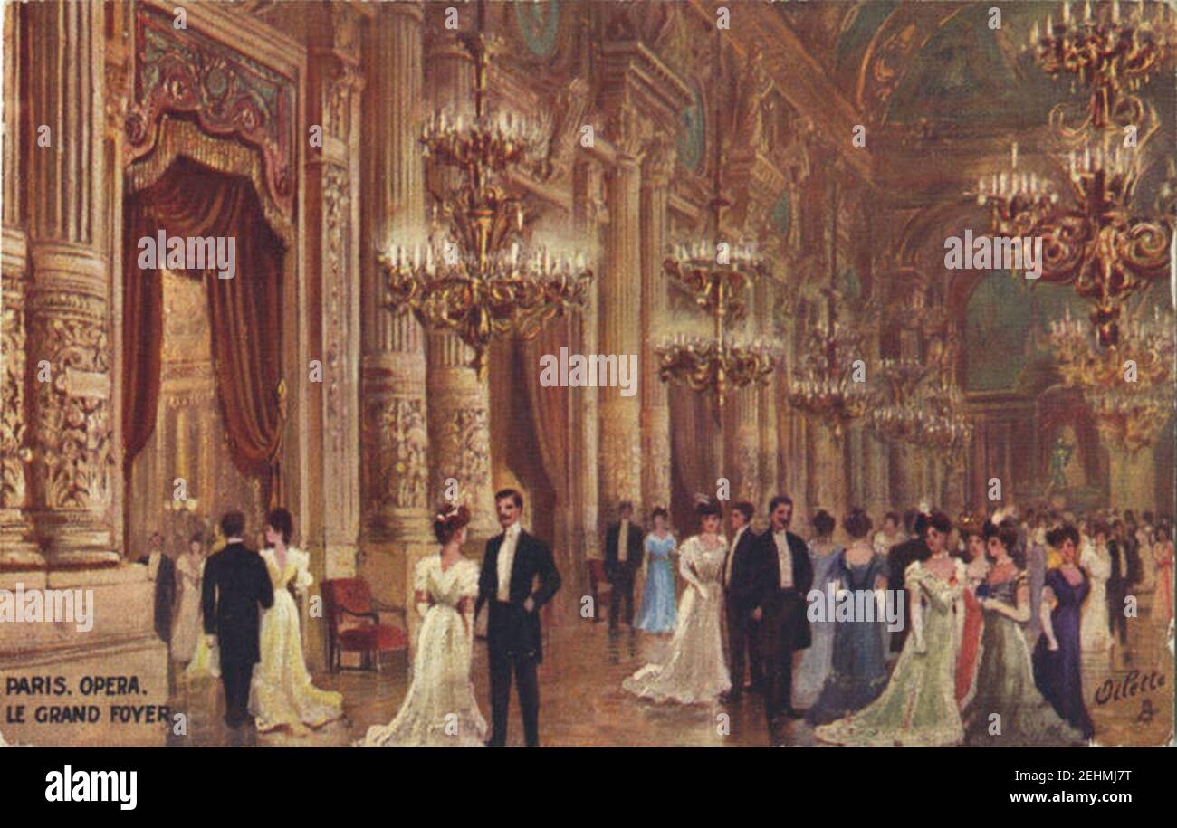 Paris, Opera. Le Grand Foyer. (136 P Stock Photo - Alamy