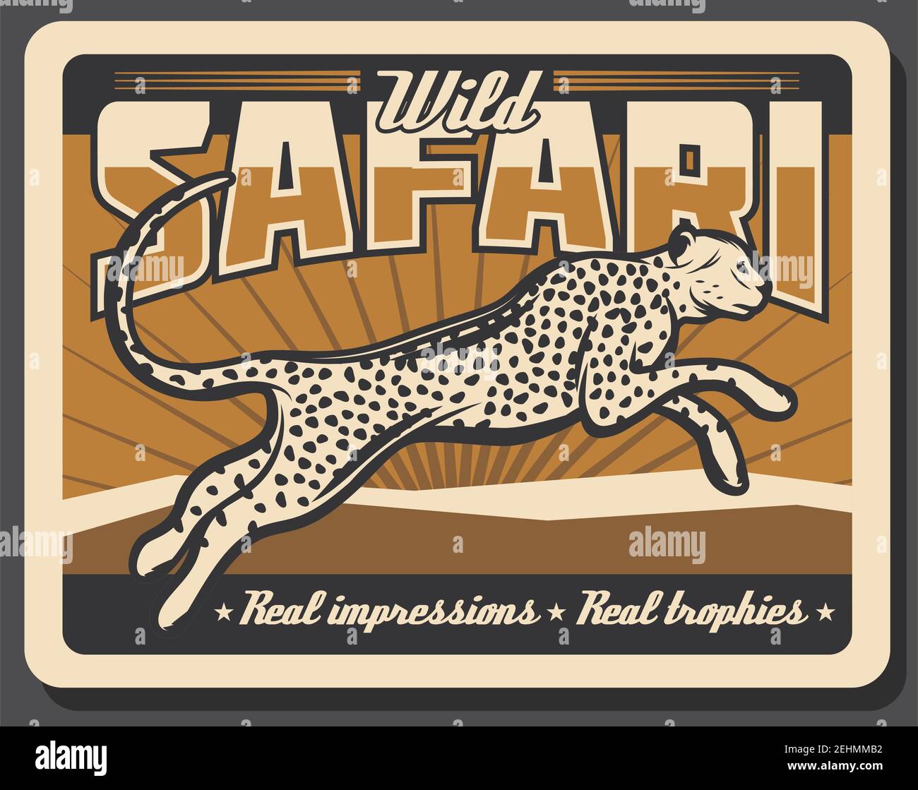 Hunting club retro poster of hunter open season and safari adventure ...