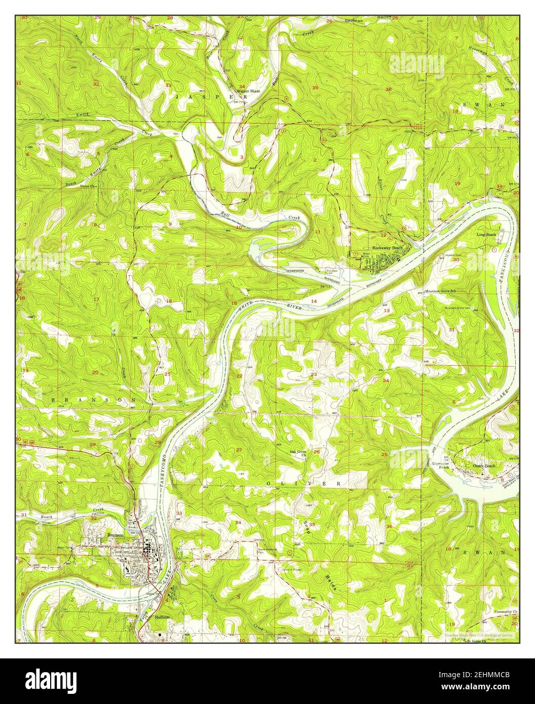 Map of branson missouri Cut Out Stock Images & Pictures - Alamy