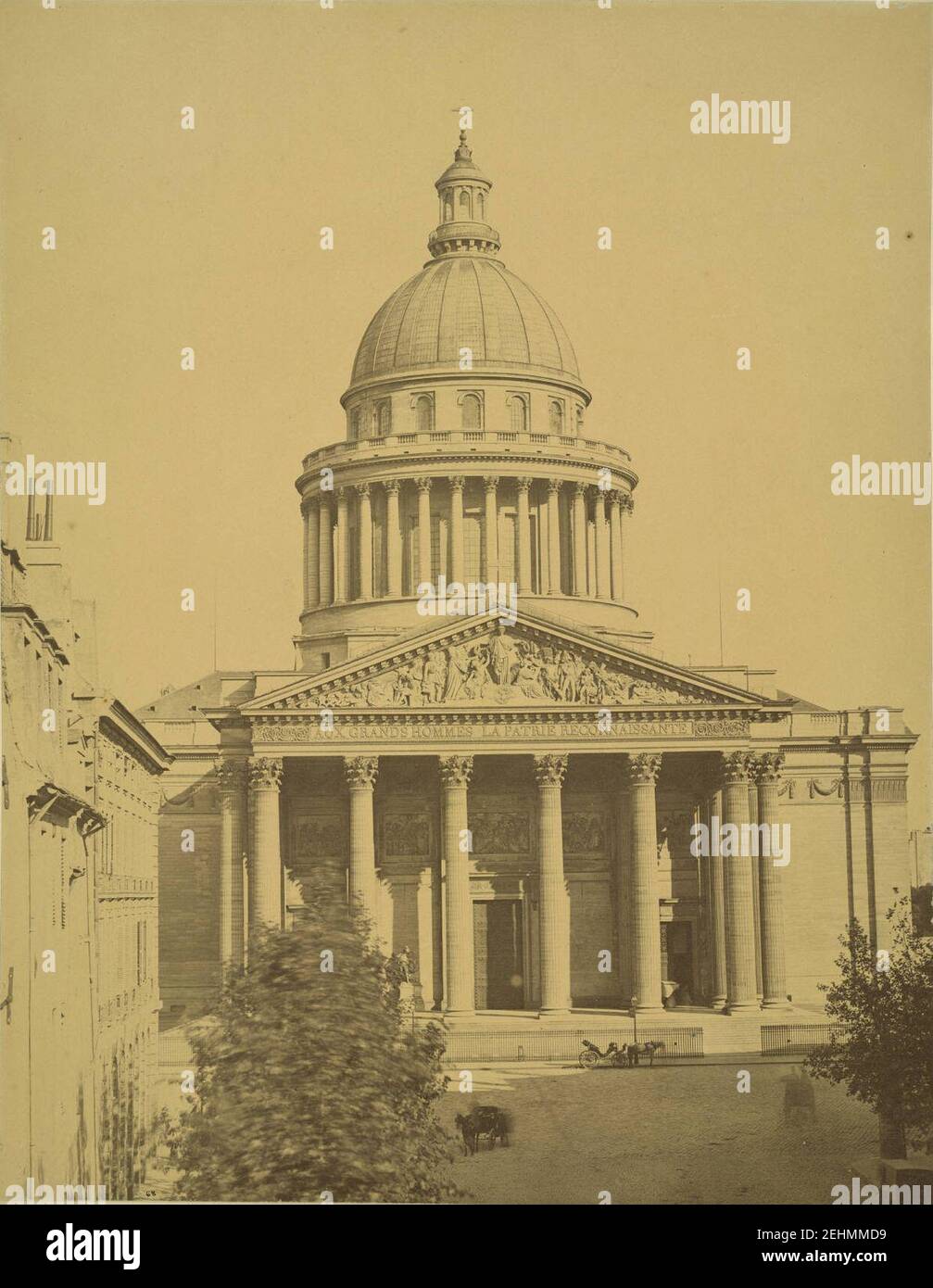 Paris. Panthéon 1858 Stock Photo - Alamy