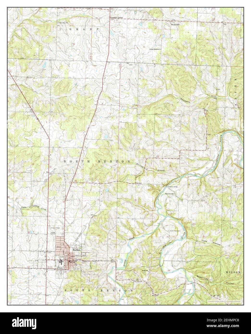 Buffalo, Missouri, map 1961, 1:24000, United States of America by ...
