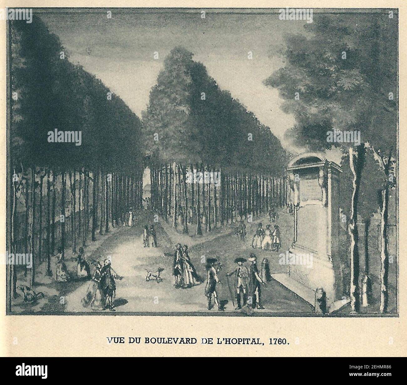 Paris-Boulevard de l'Hopital 1760-04 Stock Photo - Alamy