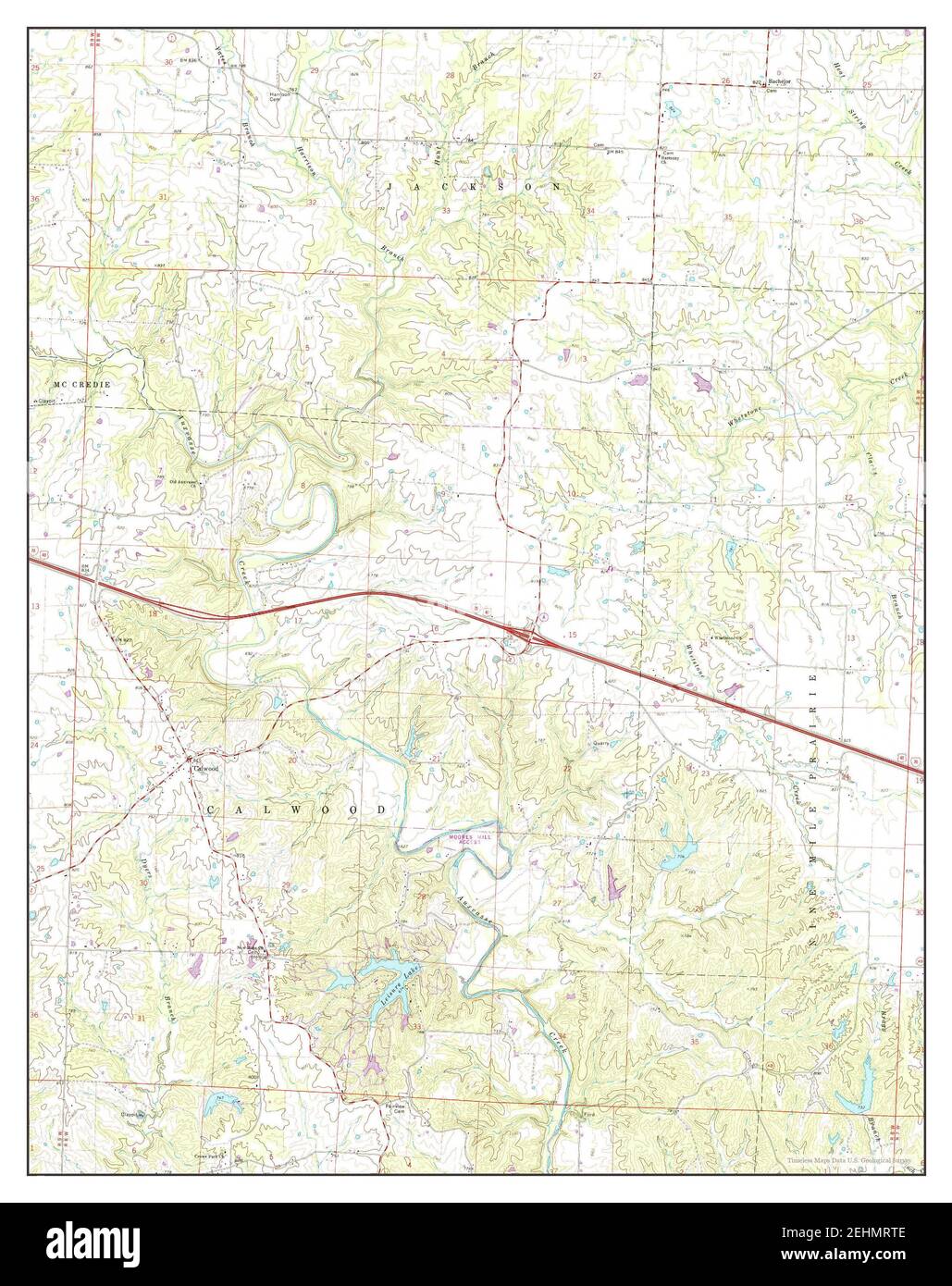 Calwood, Missouri, map 1973, 1:24000, United States of America by ...