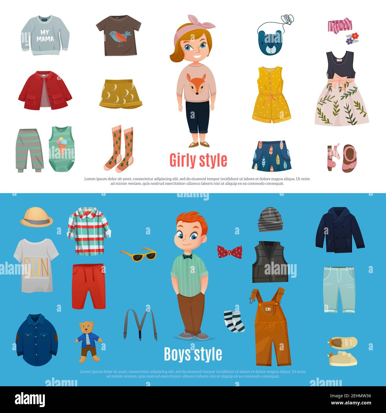 Boys And Girls Clothes Clipart