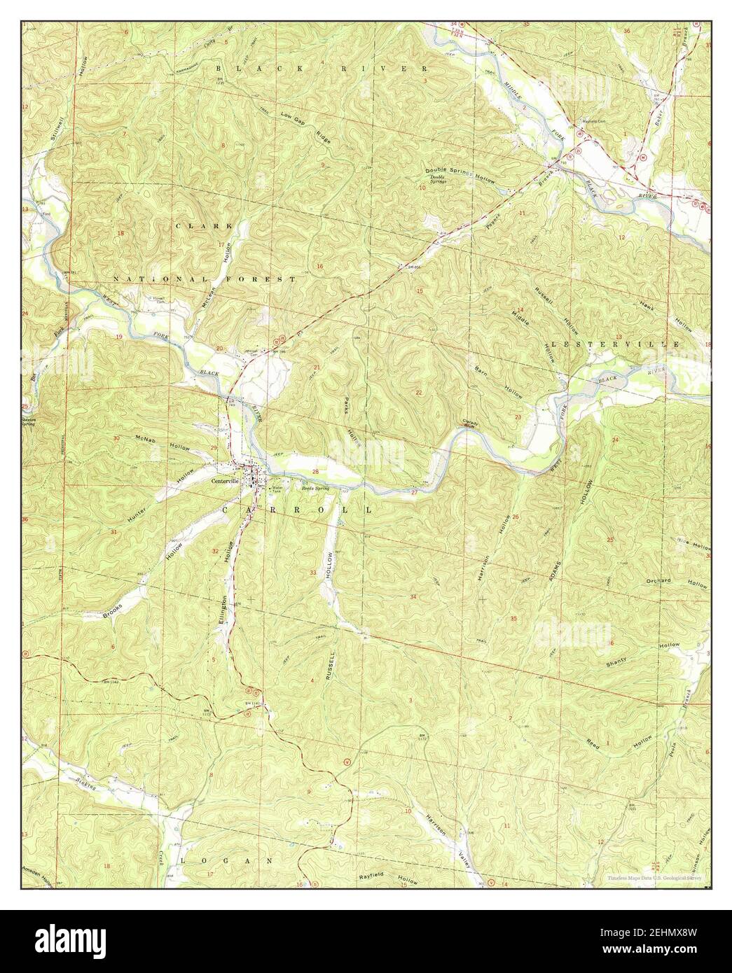 Map of centerville hi-res stock photography and images - Alamy