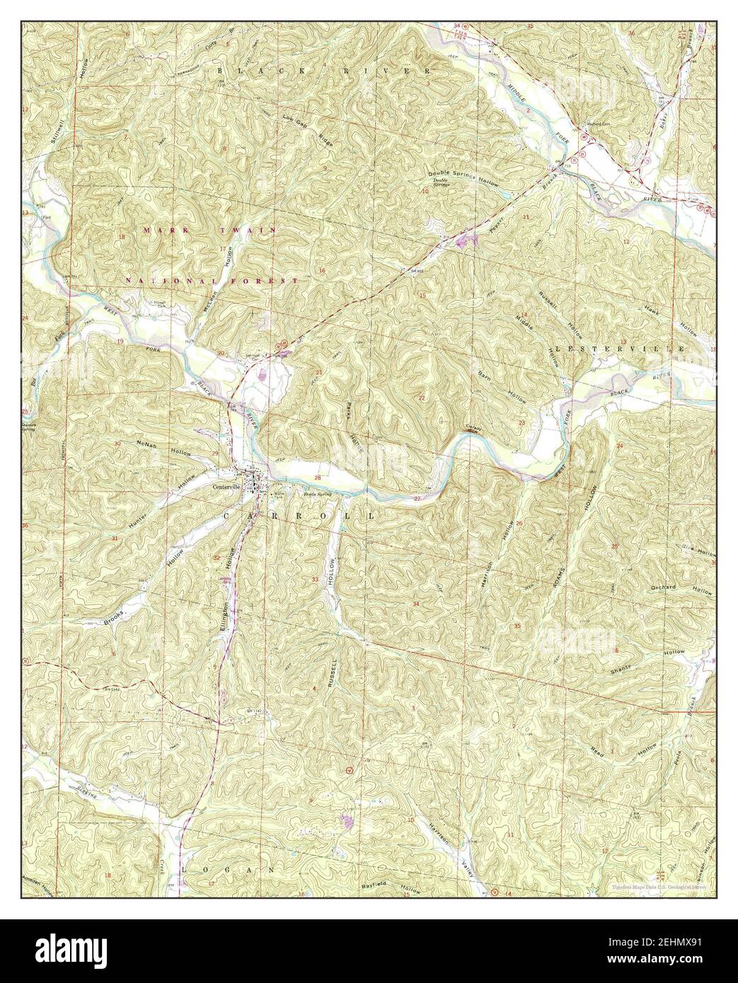 Map of centerville hi-res stock photography and images - Alamy