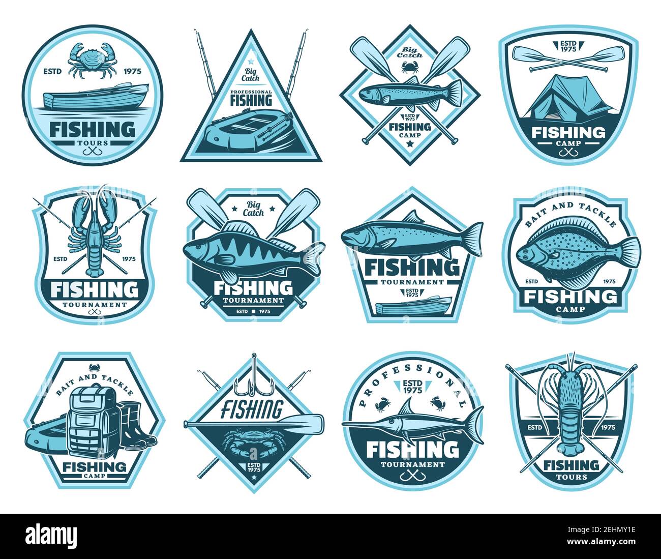 Fish camps Stock Vector Images - Alamy